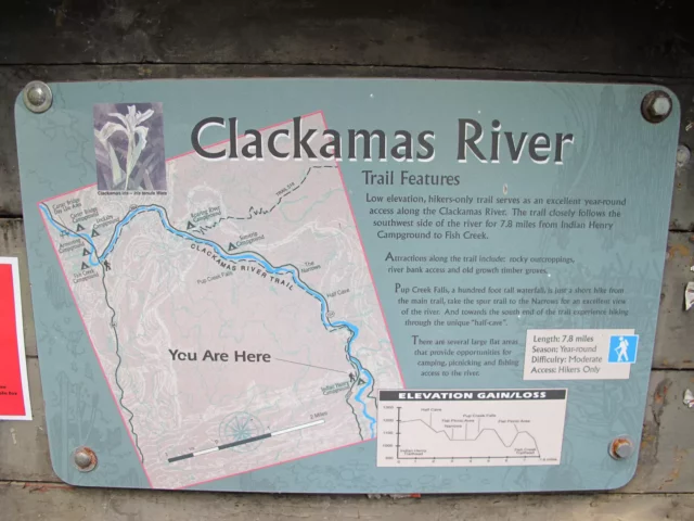 Clackamas River Trail Trailhead - Muddy Camper